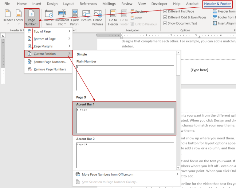 Different Headers & Footers for First, Odd & Even Pages in a Word Document